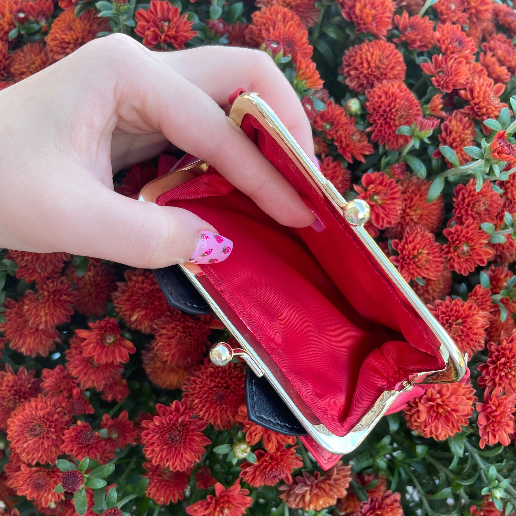 Ichigo Present Bow Coin Purse with Kisslock Opening – Nyahallo